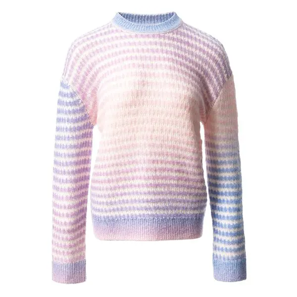 FULLY FASHIONING Ombre Knit Sweater