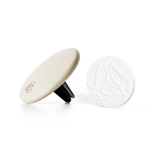 SEREE Fig Cream Lambskin Car Diffuser & Insert - White