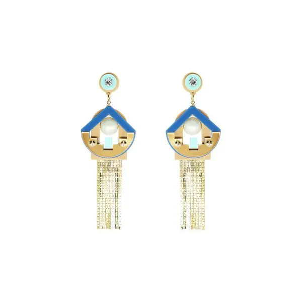 GISSA BICALHO Maya Acrylic Dangle Earrings - Pink