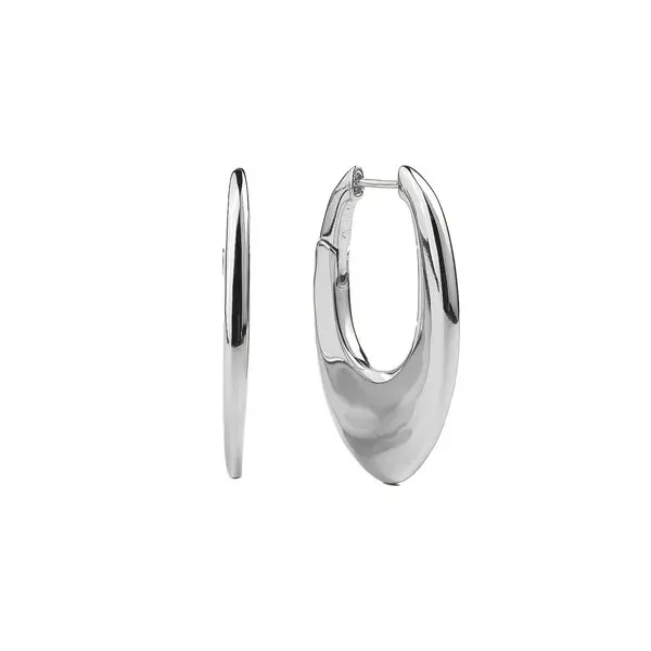 ZYNNIA COLLECTIVE Lume Hoops - Silver