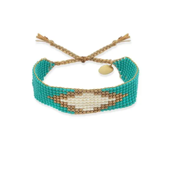 MILOU JEWELRY Isabella Beaded Bracelet - Blue