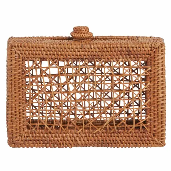 BETSY & FLOSS Firenze Raffia Clutch Bag