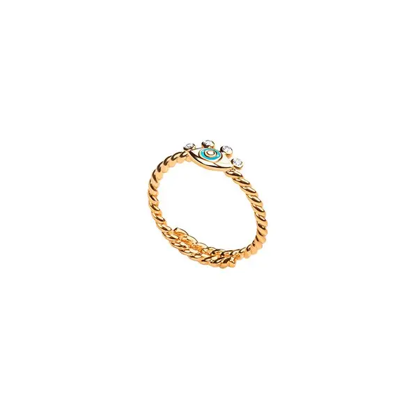 KARMA AND LUCK Evil Eye Ring - Gold