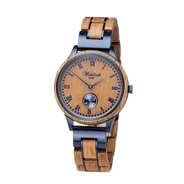 WAIDZEIT Rum Barrel Watch - Blue/brown