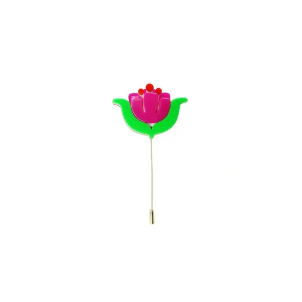 GISSA BICALHO Pequi Flower Brooch - Pink