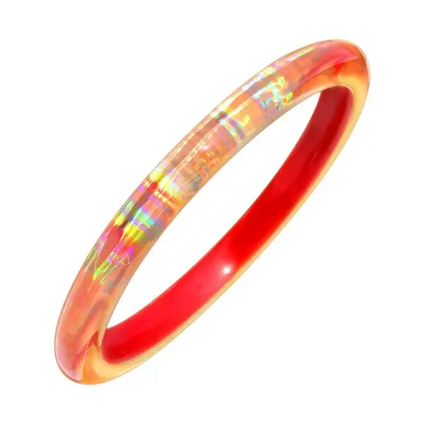 GOLD & HONEY Iridescent Bangle - Red