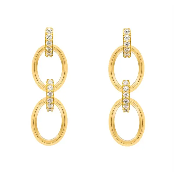 MARCIA MORAN Zahara Link Earrings - Gold