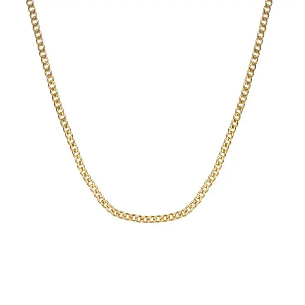 EDGE ONLY Curb Chain 4.75mm 60cm Vermeil - Gold