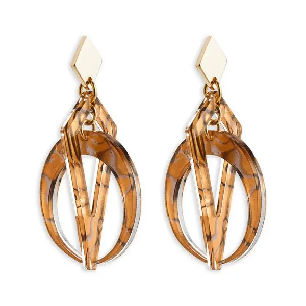 TOOLALLY Neutrals Petite Crescent Hoops - Gold