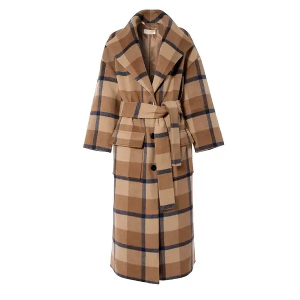 AGGI BY HALEWSKI Alison Café Au Lait Long Coat