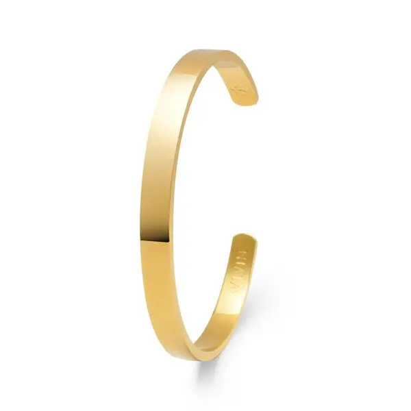 NIALAYA JEWELRY Open Cuff Bangle - Gold