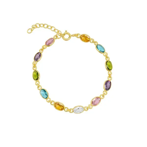 SPERO LONDON Gemstone Sterling Silver Bracelet - Gold