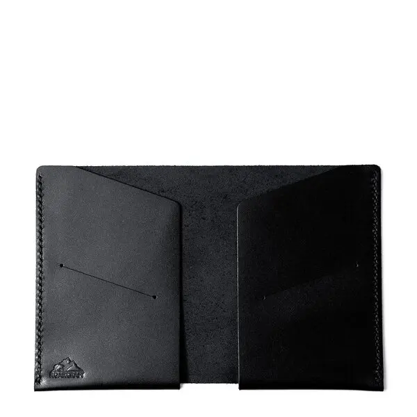 ROARCRAFT Leather Passport Sleeve Teos - Black