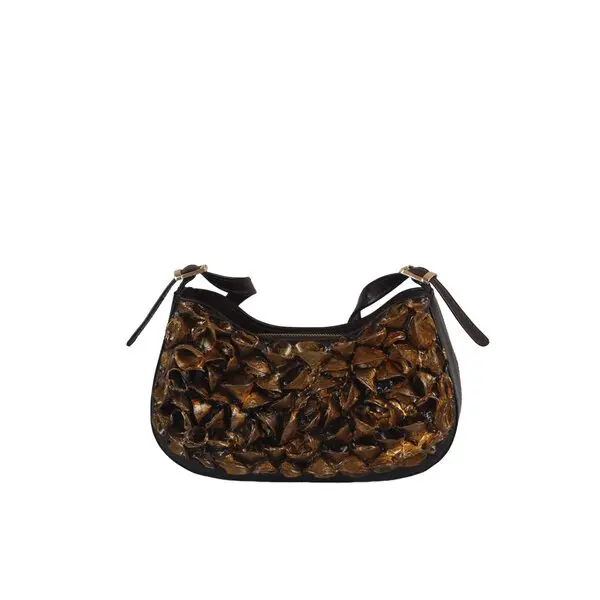 F3ROG BY RANA Hand-painted Baguette Bag - Brown
