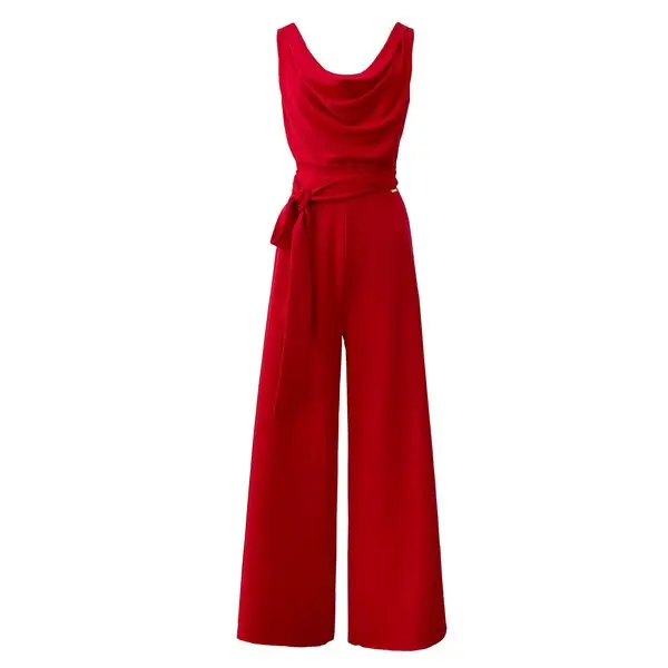 EMMA WALLACE Lora Jumpsuit - Red