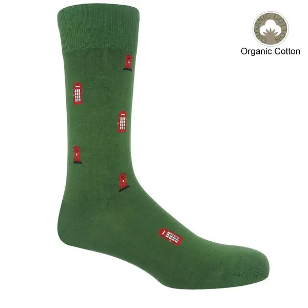 PEPER HAROW - MADE IN ENGLAND Post Box Socks - Green