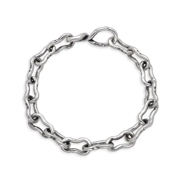 ALTAR™ ORNAMENTS CO. Relic Sterling Link Bracelet - Silver