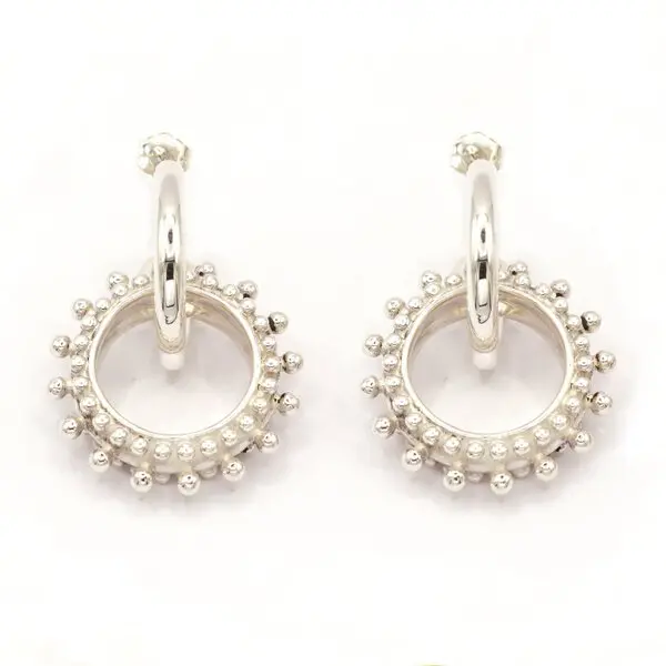 ETTA BURTON JEWELLERY Sun Dance Vermeil Earrings - Silver
