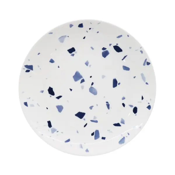 Twig New York Terrazzo Azzurro Dinner Plate - White