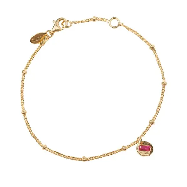 MURU July Birthstone Bracelet - Gold