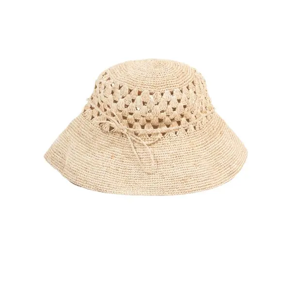 ZANATANY CONCEPTS Raffia Hat - Gold