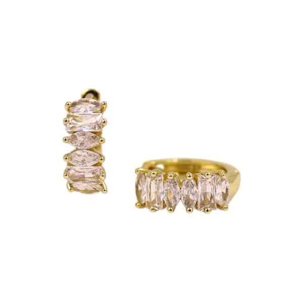 1610ISTANBUL Byzantine Swarovski Earrings - Gold