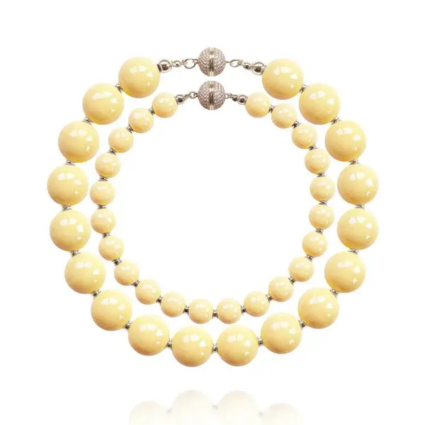 SAULE LABEL Siena Duo Necklaces - Yellow