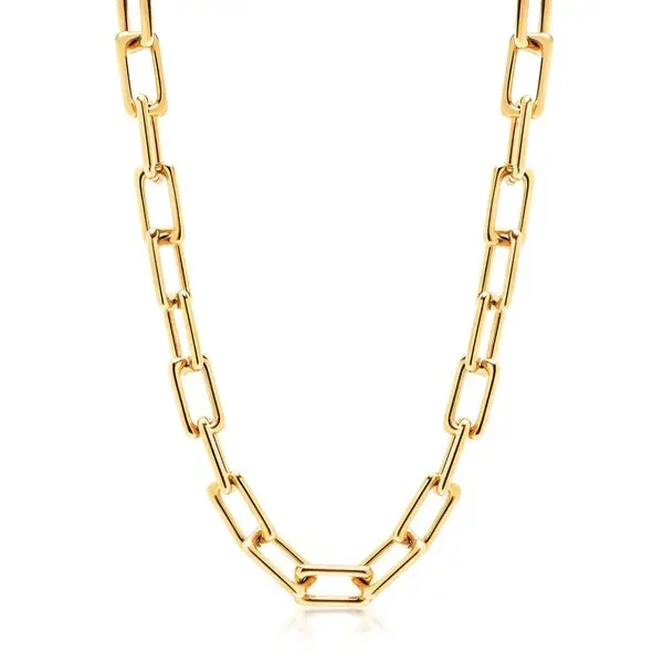 NIALAYA JEWELRY Paperclip Chain - Gold