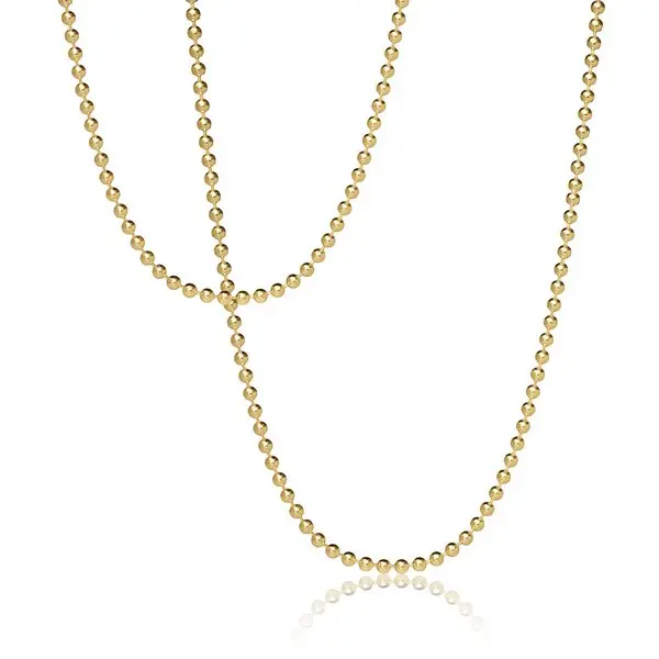 CARTOGRAPHY Ballroom Military Chain Necklace - Gold