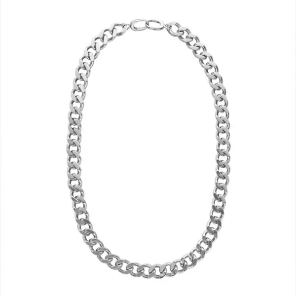 ONI Bold Cuban Link Necklace - Silver