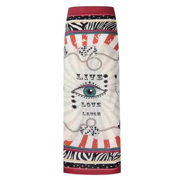 Loveist Store Jordi Print Sarong Pareo - Red