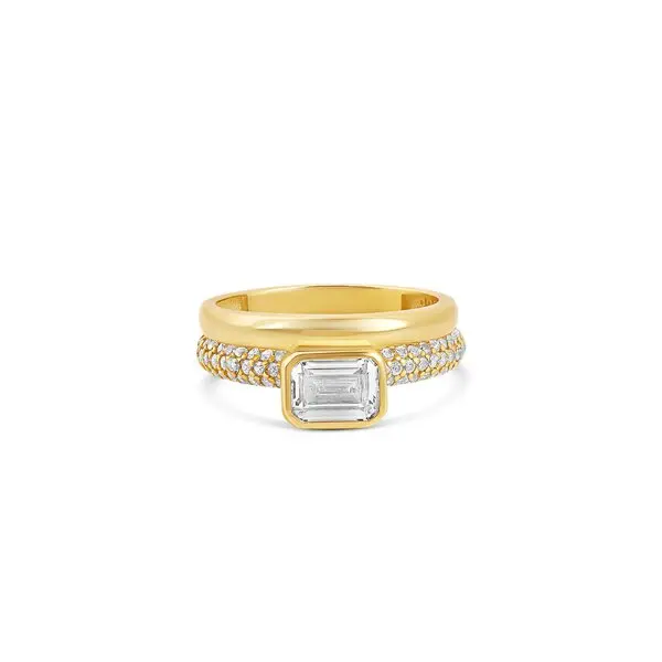 SHYMI Stacking Ring Two Piece Set - Gold