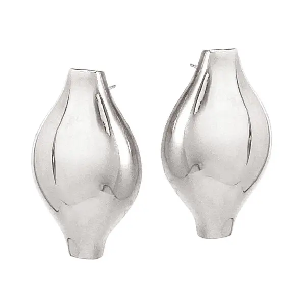 BIKO Amphora Stud Earrings - Silver
