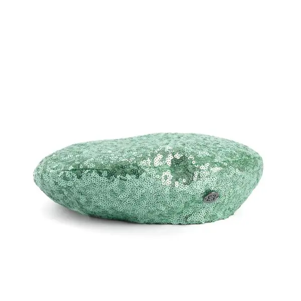 SIBI HATS Suzy Light Sequin Beret - Green