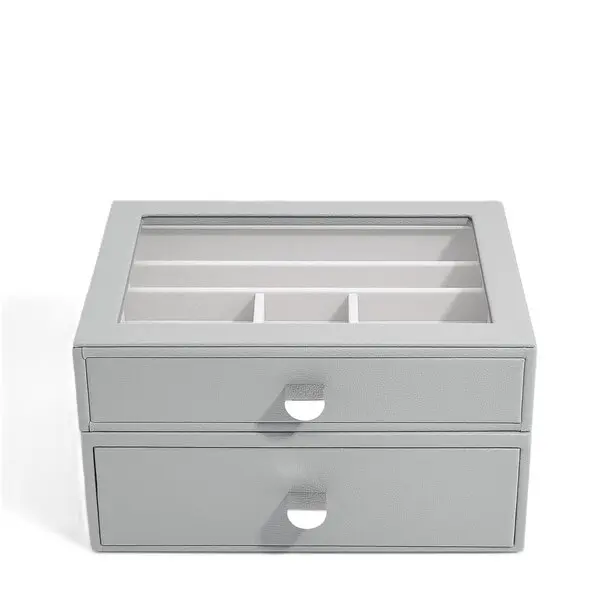 STACKERS Classic Pebble Two-drawer Jewellery Box Set - Grey