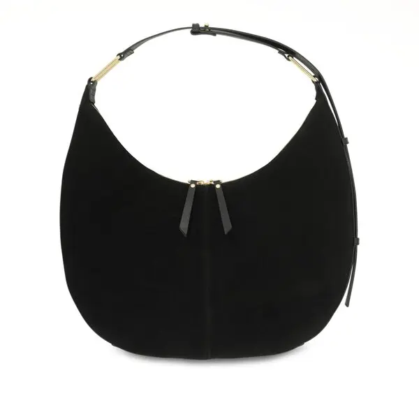 APATCHY LONDON Nora Suede Shoulder Bag - Black