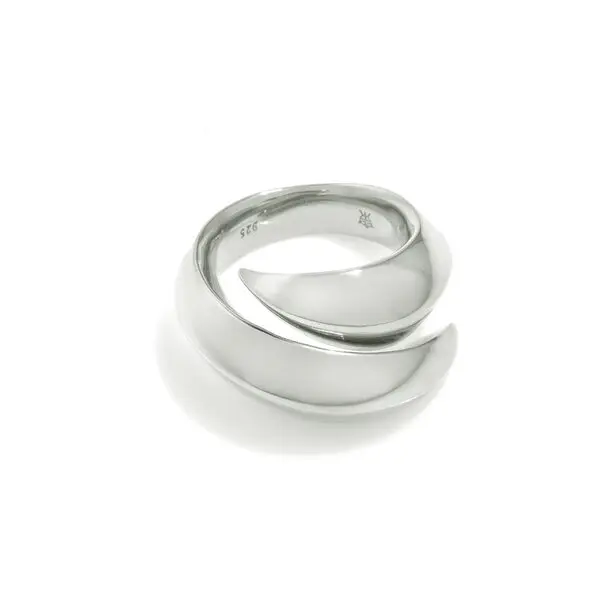KASUN LONDON Vampire Claw Ring - Silver