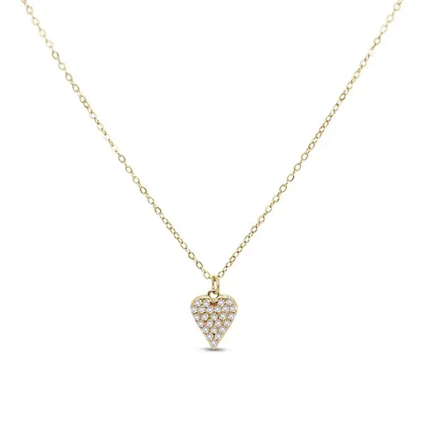 CLEMENCE WREN Heart Pendant Necklace - Gold