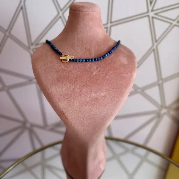 ECCE ARTISAN DIAMONDS 14k Gold Pearl And Lapis Lazuli Necklace - Blue