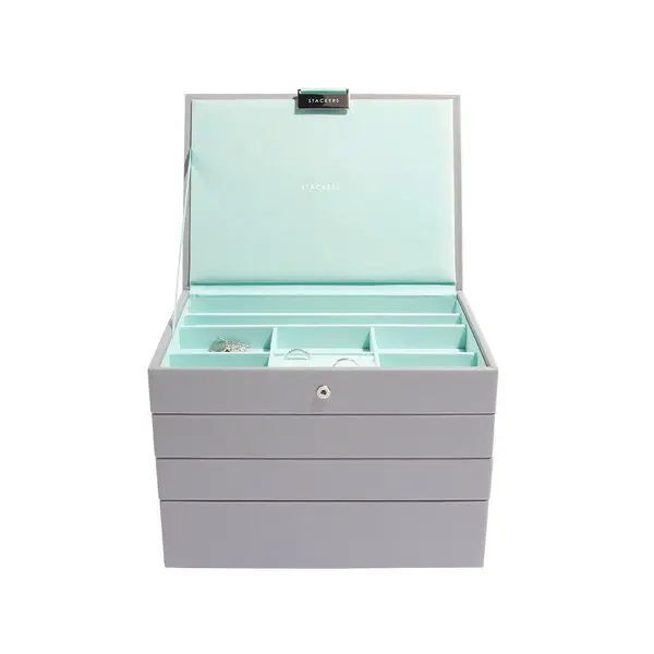 STACKERS Classic Jewelry Box Set Of Four - Grey