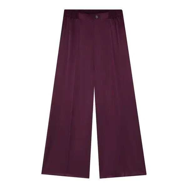 THE SUMMER EDIT Lexi Silk Trousers - Red