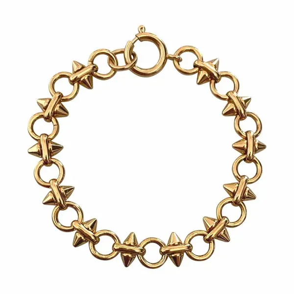 IN CAUDA VENENUM Cult Spike Bracelet - Gold