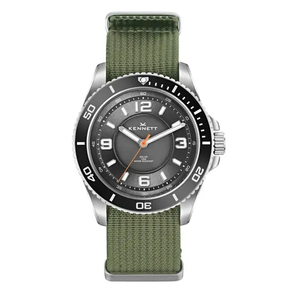 KENNETT WATCHES & ACCESSORIES Solar-powered Adventure Watch - Grey/green