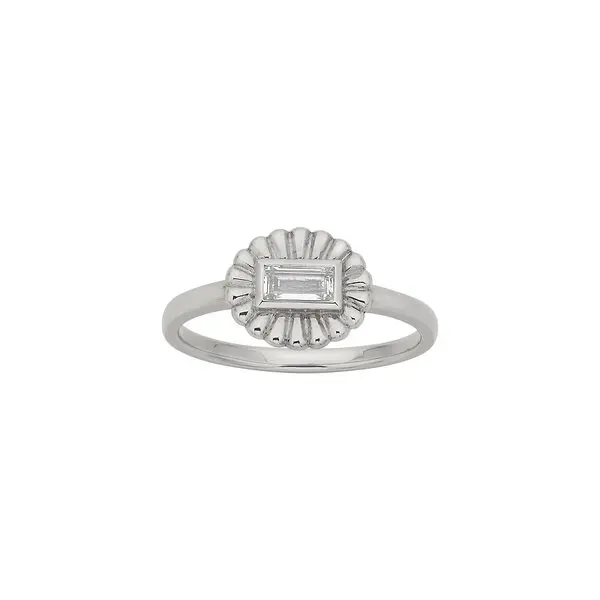 ZOË & MORGAN Odette Ring - Silver/white