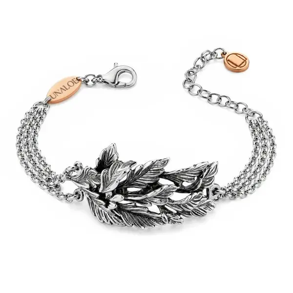 UNALOE Sterling Leaf Bracelet - Silver
