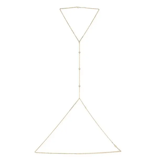 ADRIANA PAPPAS DESIGNS Dainty Diamond Body Chain - Gold