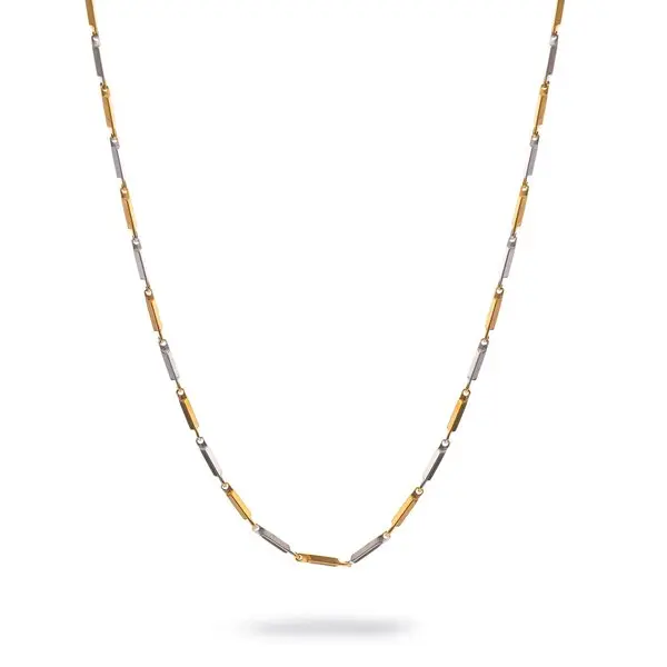 EBRU JEWELRY Dual Strength Chain Necklace - Gold/silver