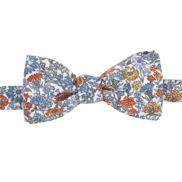 LE COLONEL May Fields Liberty Bow Tie - Blue