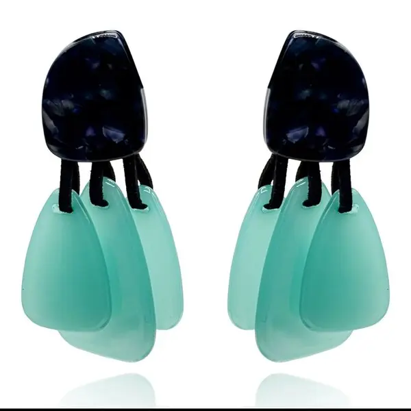 MICHAEL NASH JEWELRY Patrizia Resin Drop Earrings - Blue