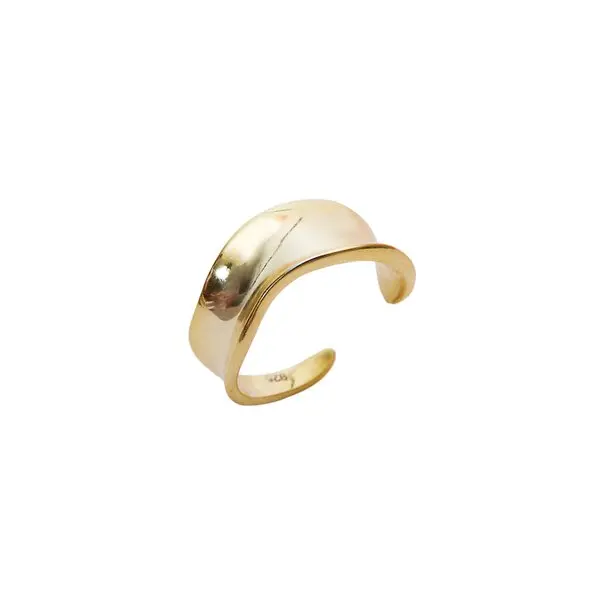 SPERO LONDON Large Contour Stack Ring - Gold